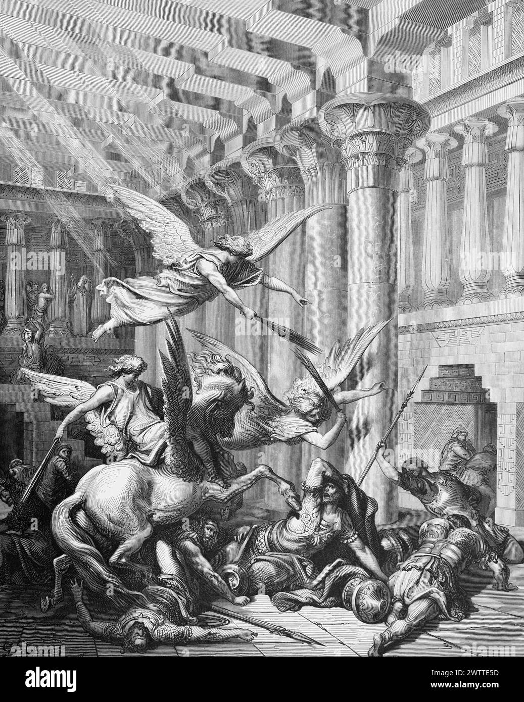 Expulsion of Heliodorus from the temple, Old Testament, 2 Maccabees ...