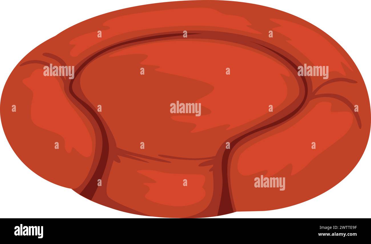 Pet bed cartoon icon. Red dog mat Stock Vector Image & Art - Alamy