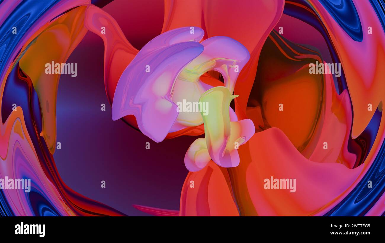 Silken Whispers: The Serenity of Abstract Curves Stock Photo - Alamy