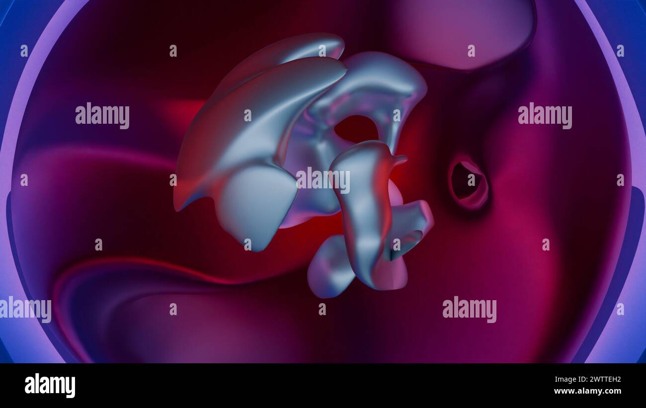Silken Whispers: The Serenity of Abstract Curves Stock Photo - Alamy