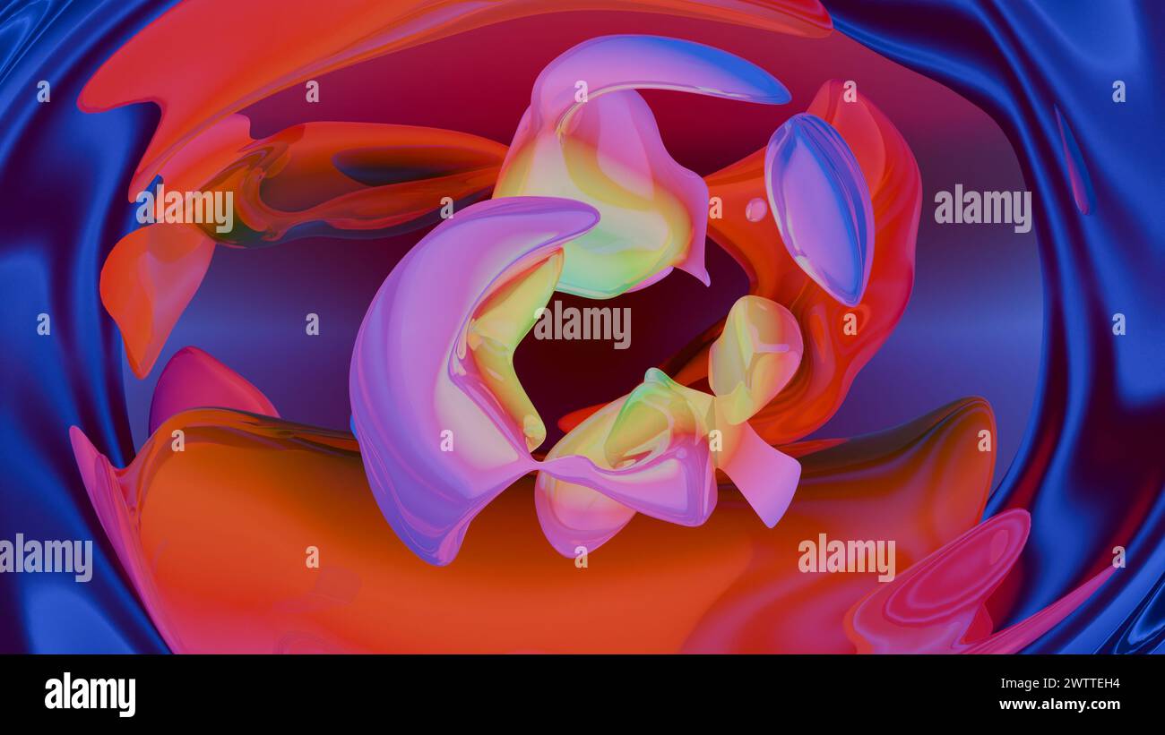 Silken Whispers: The Serenity of Abstract Curves Stock Photo - Alamy