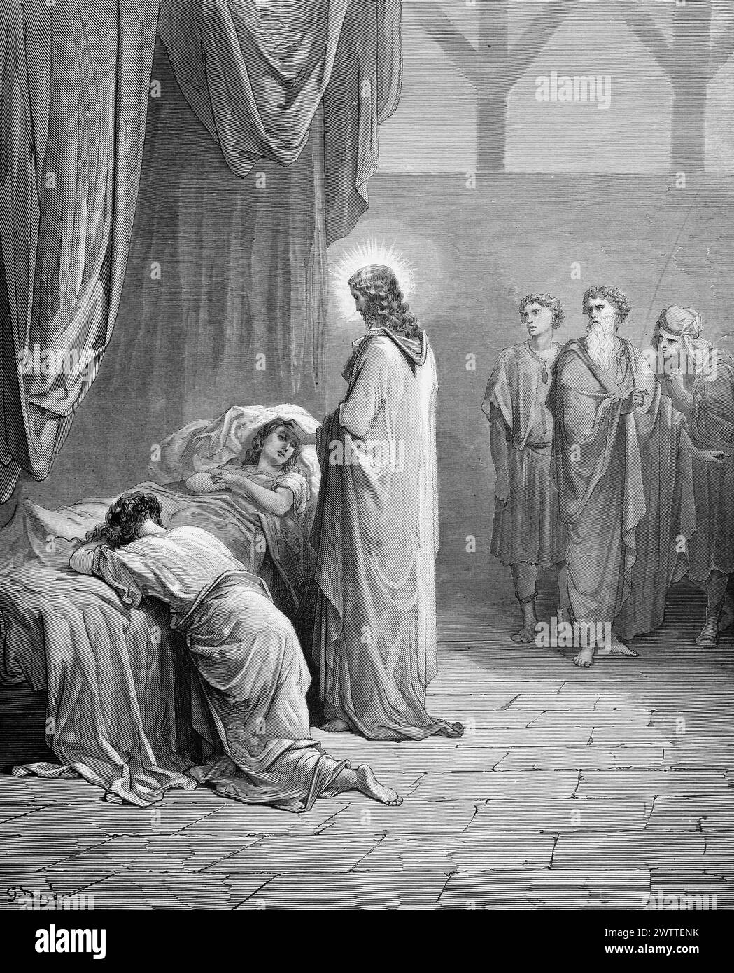 Awakening of Jairus' daughter, resurrection miracle, Old Testament ...