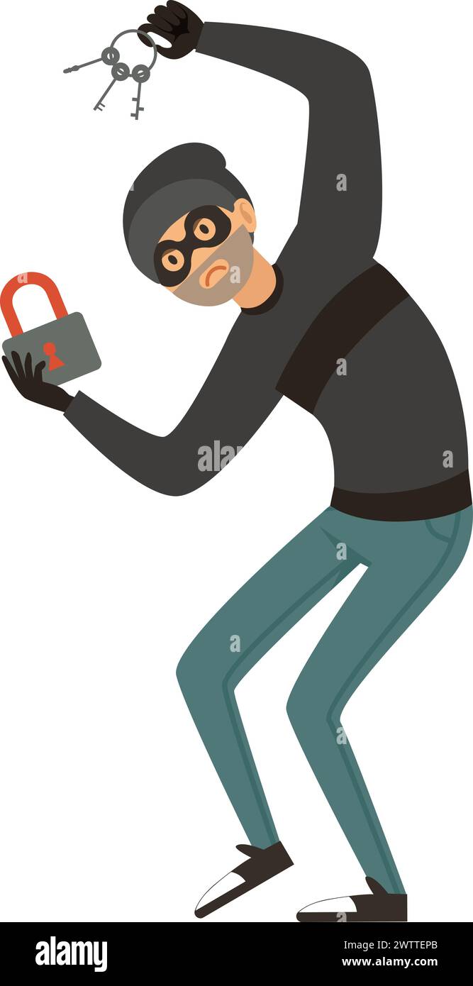Cartoon thief Cut Out Stock Images & Pictures - Alamy