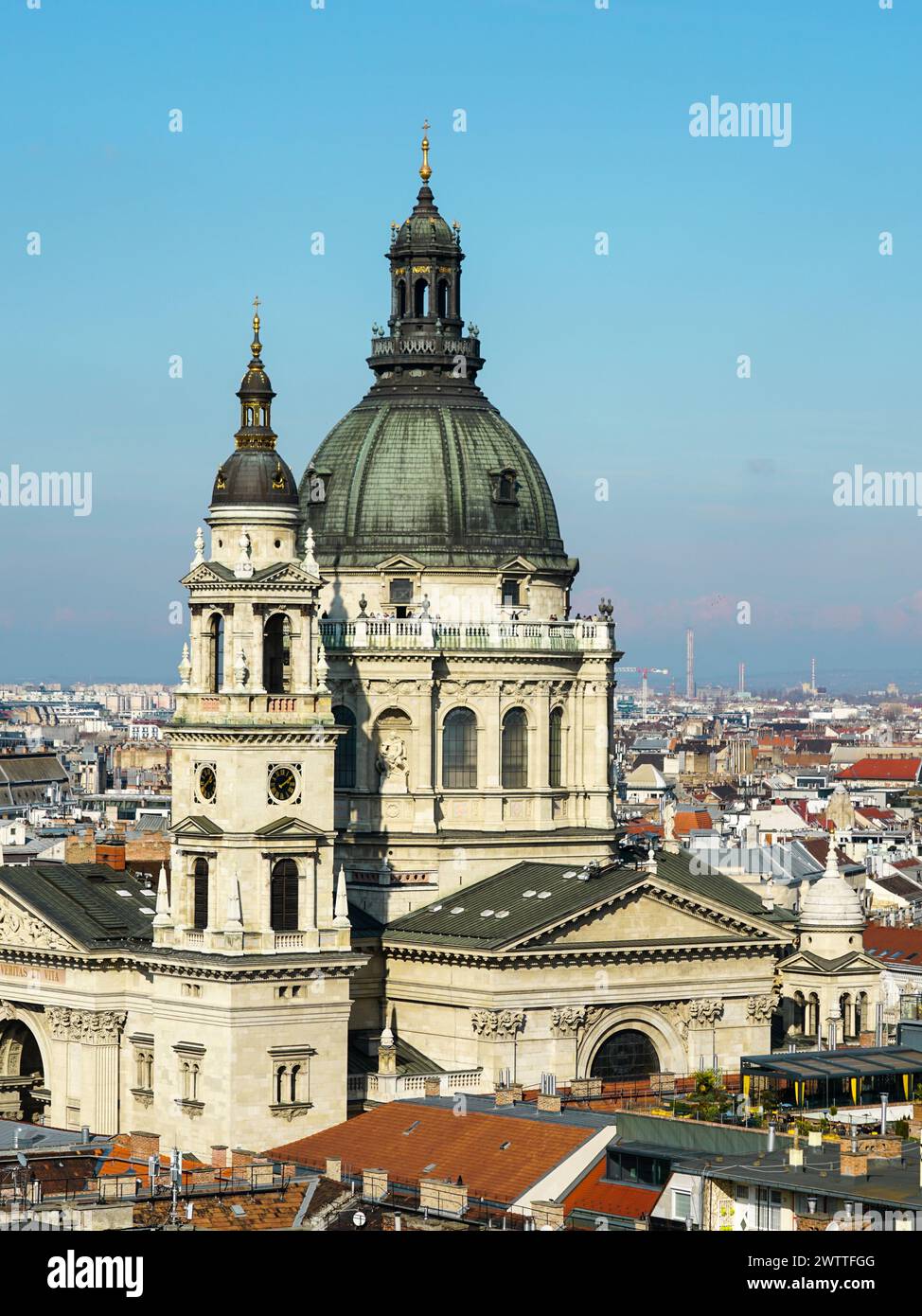 Aerial view of St. Stephen's Basilica, a Roman Catholic basilica in ...