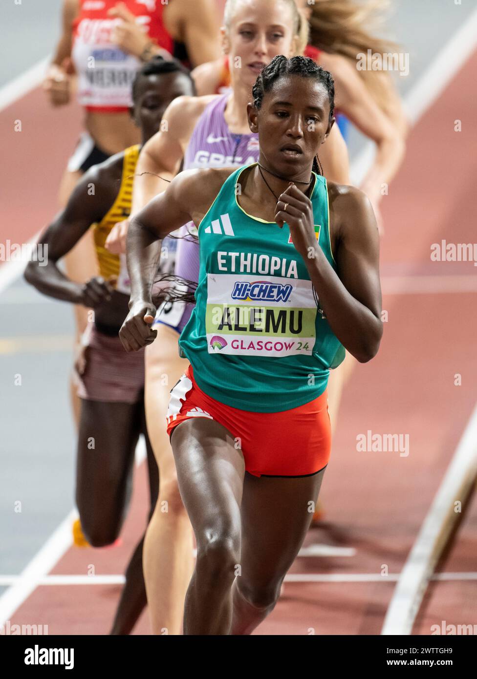 Habitam Alemu of Ethiopia competing in the women’s 800m heats at the ...