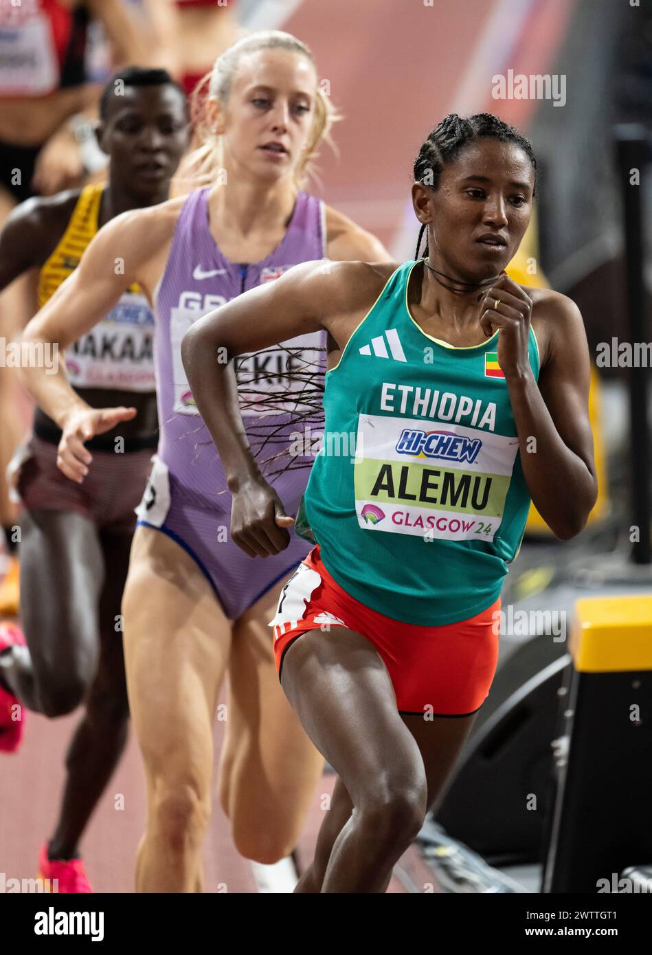 Habitam Alemu of Ethiopia competing in the women’s 800m heats at the ...