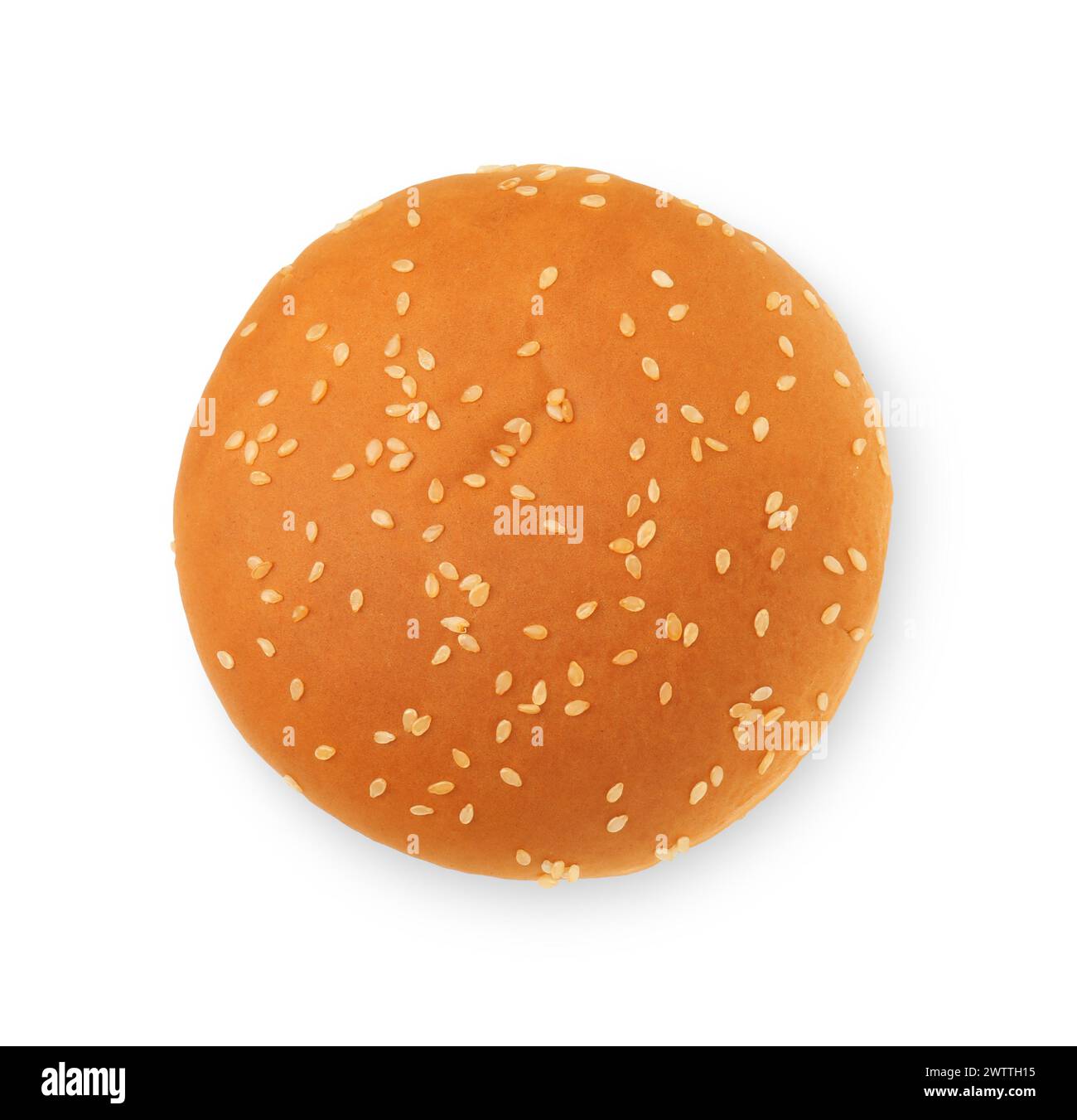 Hamburger bun top view Cut Out Stock Images & Pictures - Alamy