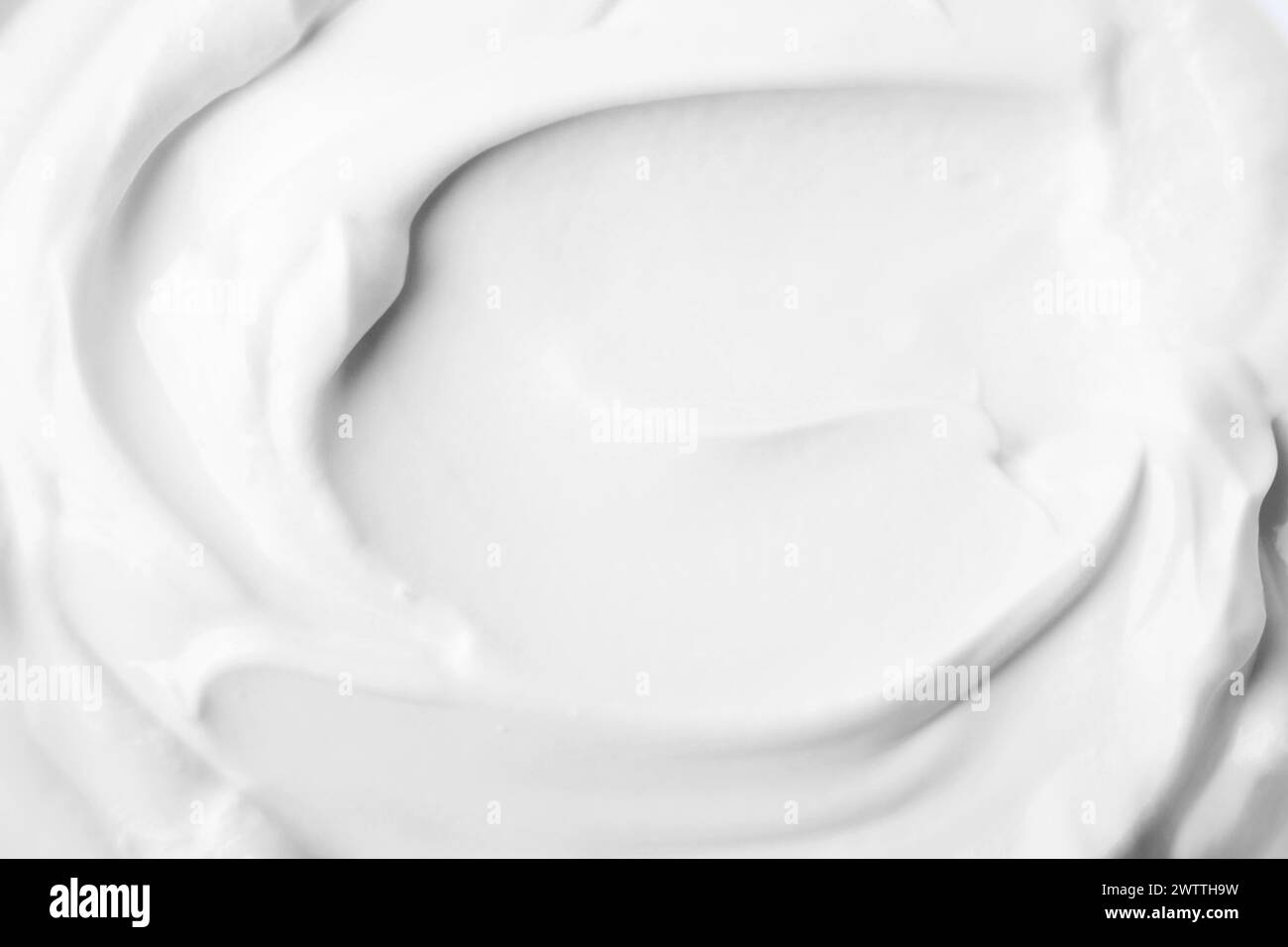 Delicious natural yogurt as background, top view Stock Photo - Alamy