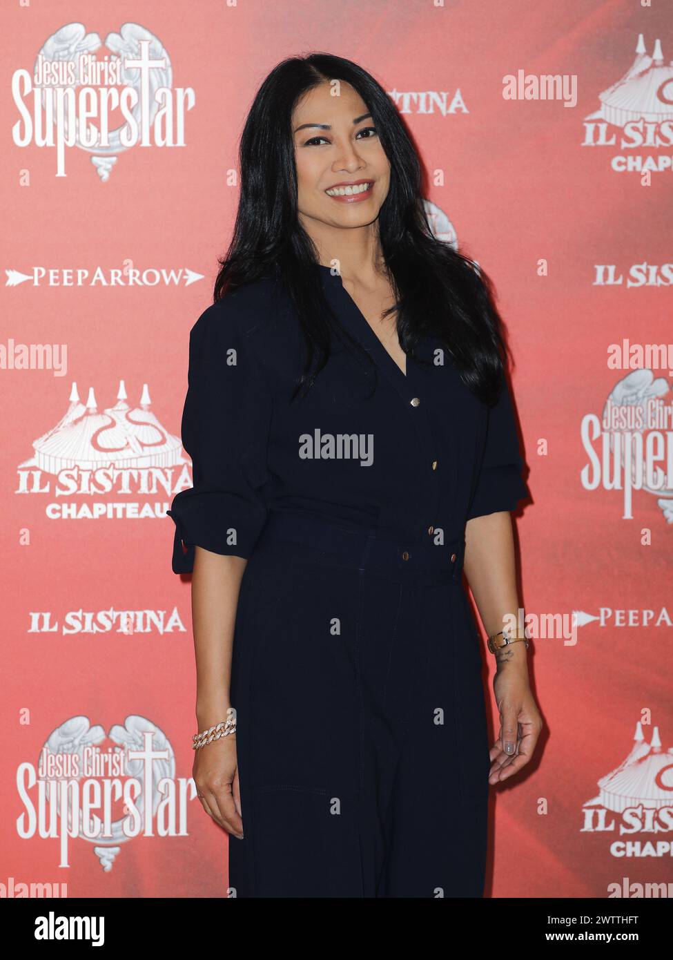 Rome, Italy. 19th Mar, 2024. Rome, Sistina theatre, presentation of the theatrical show "Jesus ...