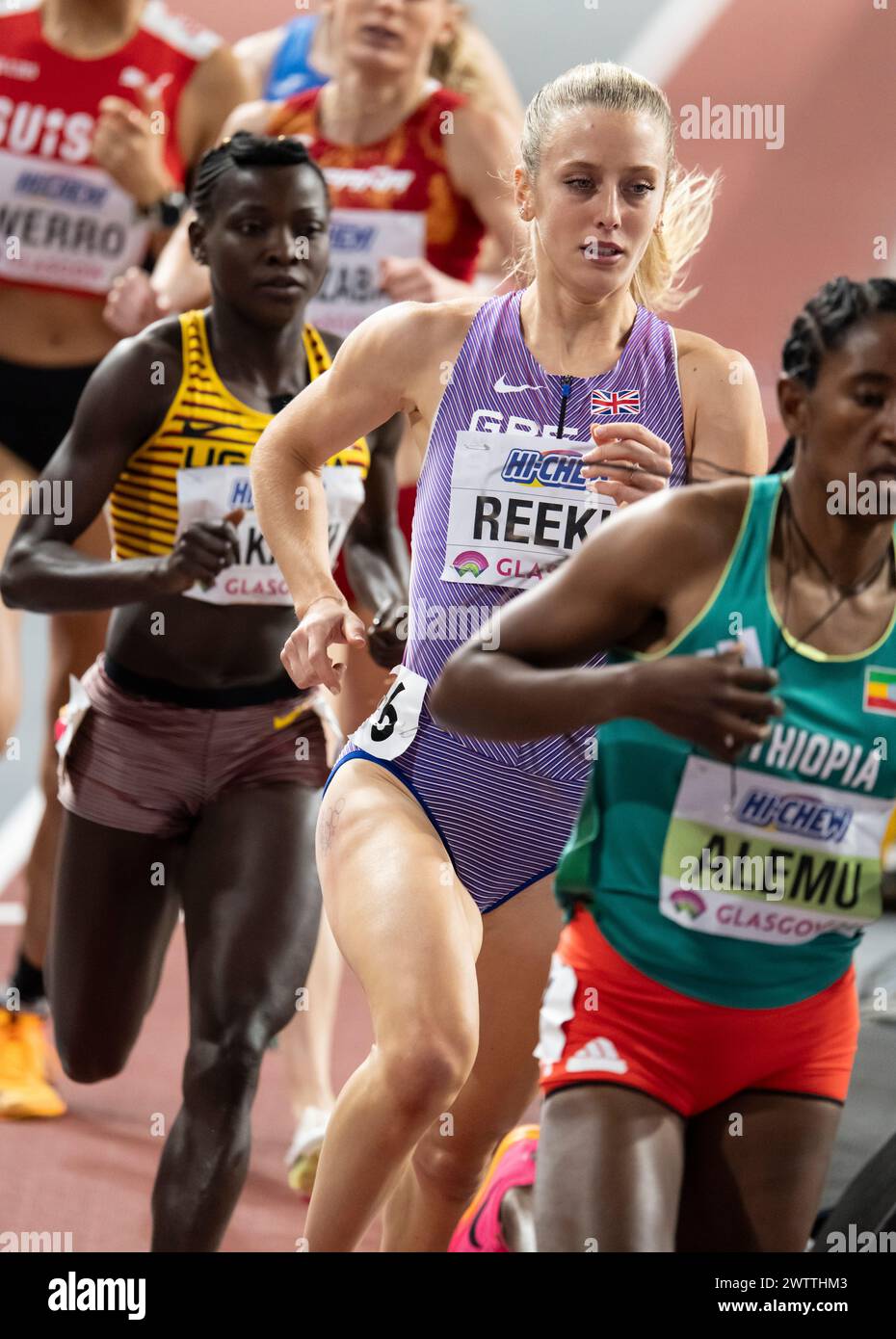 Jemma Reekie of Great Britain competing in the women’s 800m heats at ...