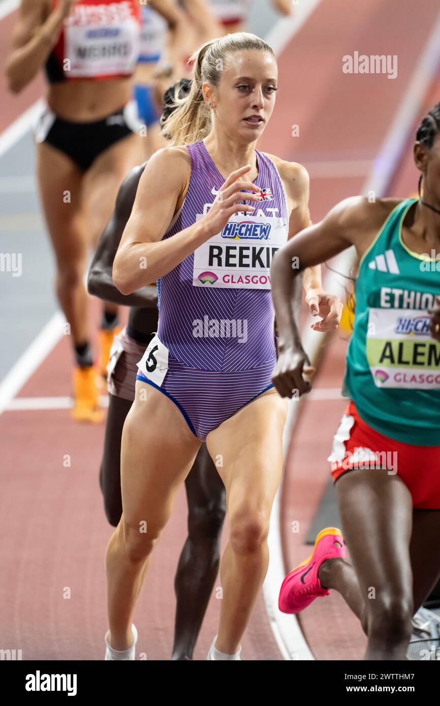 Jemma Reekie of Great Britain competing in the women’s 800m heats at ...