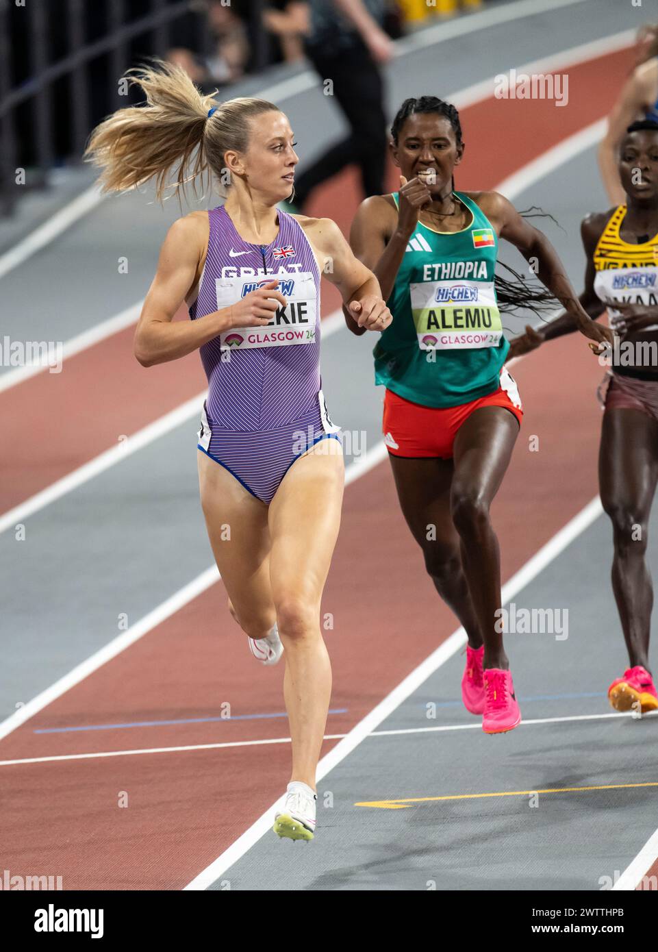Jemma Reekie of Great Britain competing in the women’s 800m heats at ...
