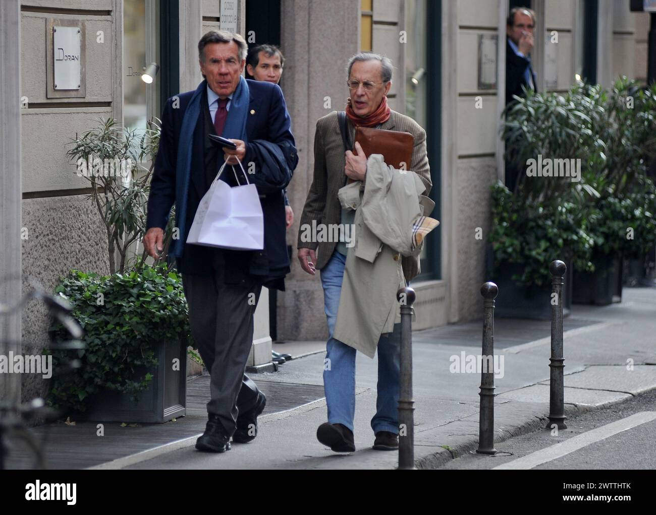 Milan, . 19th Mar, 2024. Milan, 19-03-2024 Carlo Sama and Sergio Cusani ...