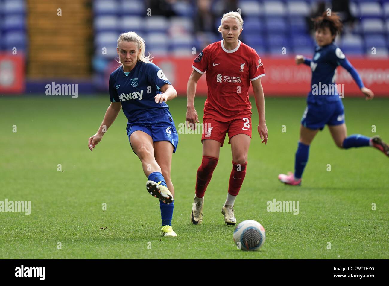 Liverpool FC v West Ham United FC Barclays Womens Super League PRENTON PARK TRANMERE ENGLAND ...