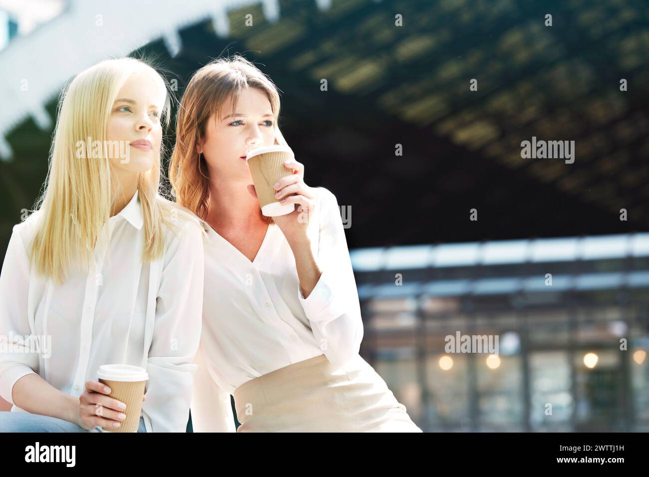 Two women enjoying leisure hi-res stock photography and images - Alamy