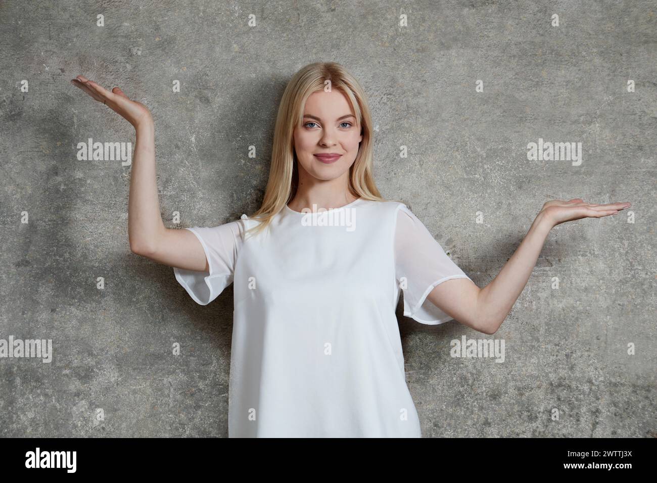 Female model posing in top hi-res stock photography and images - Alamy