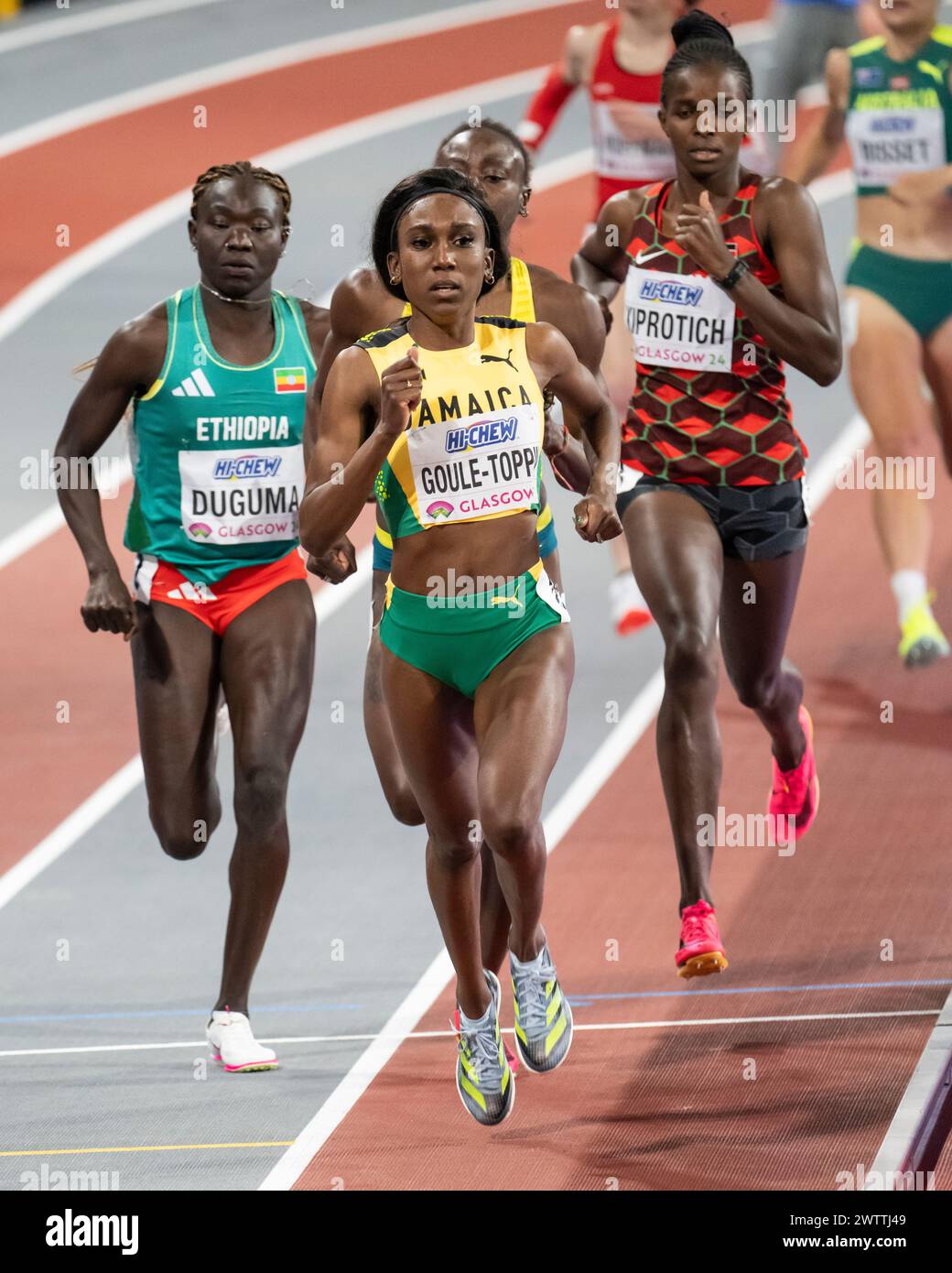 Natoya Goule-Toppin of Jamaica competing in the women’s 800m heats at ...