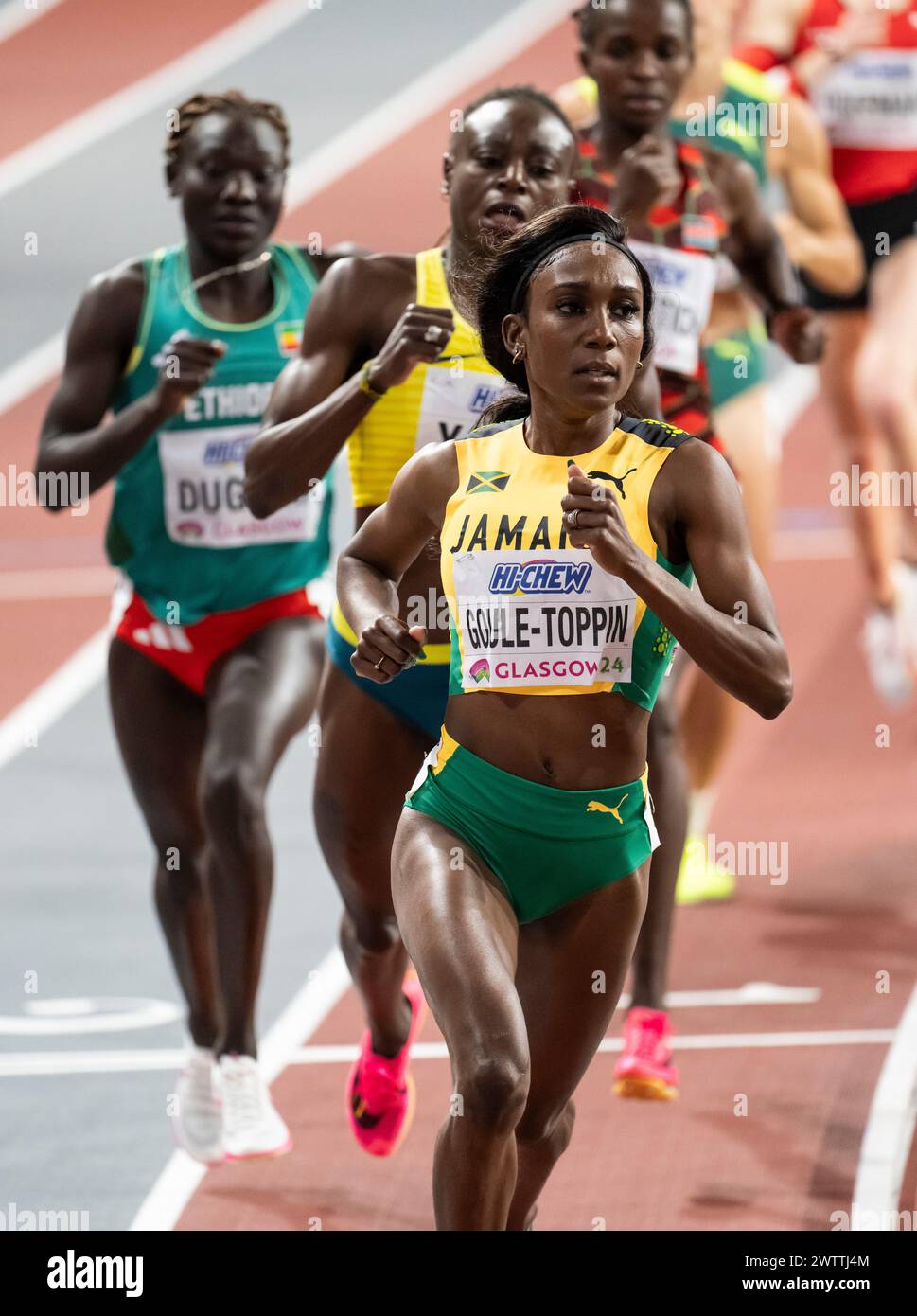 Natoya Goule-Toppin of Jamaica competing in the women’s 800m heats at ...