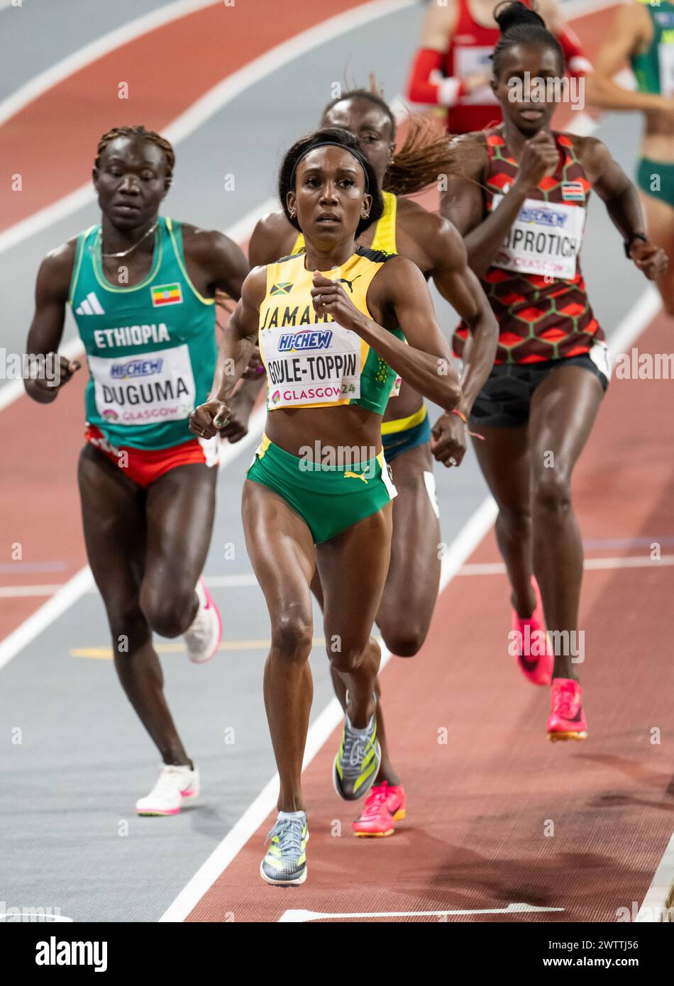 Natoya Goule-Toppin of Jamaica competing in the women’s 800m heats at ...