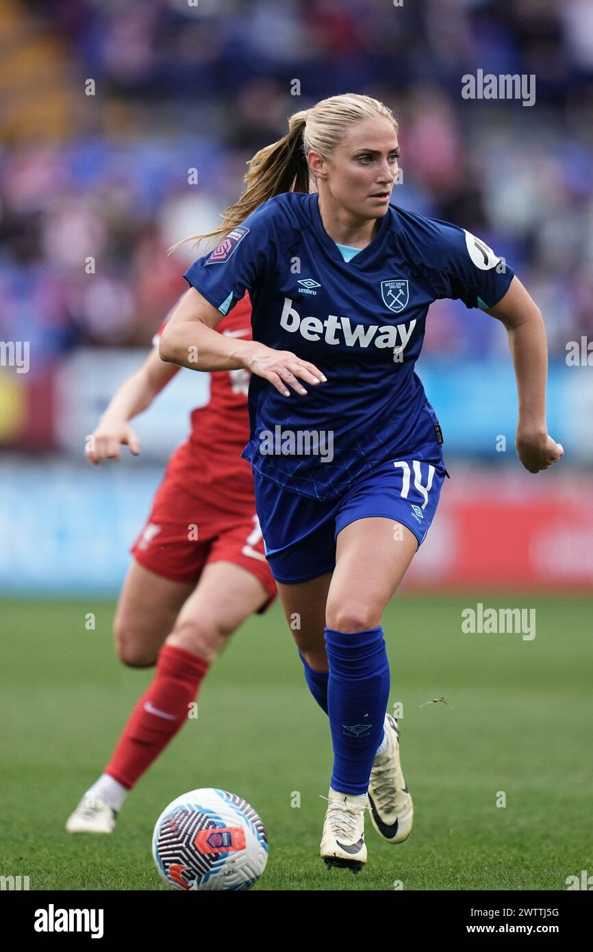 Liverpool FC v West Ham United FC Barclays Womens Super League PRENTON PARK TRANMERE ENGLAND ...