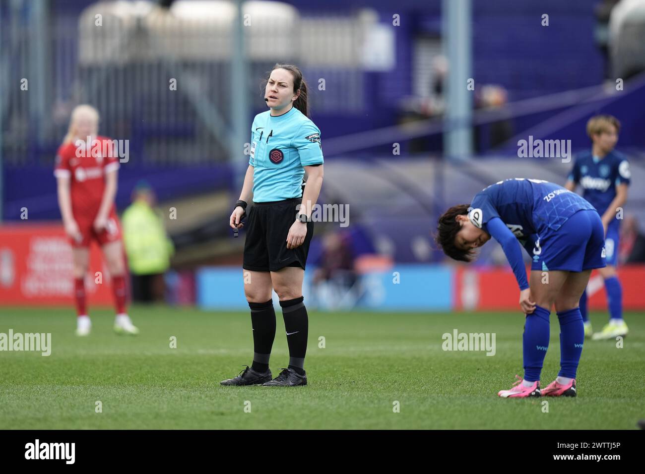 Liverpool FC v West Ham United FC Barclays Womens Super League PRENTON PARK TRANMERE ENGLAND ...