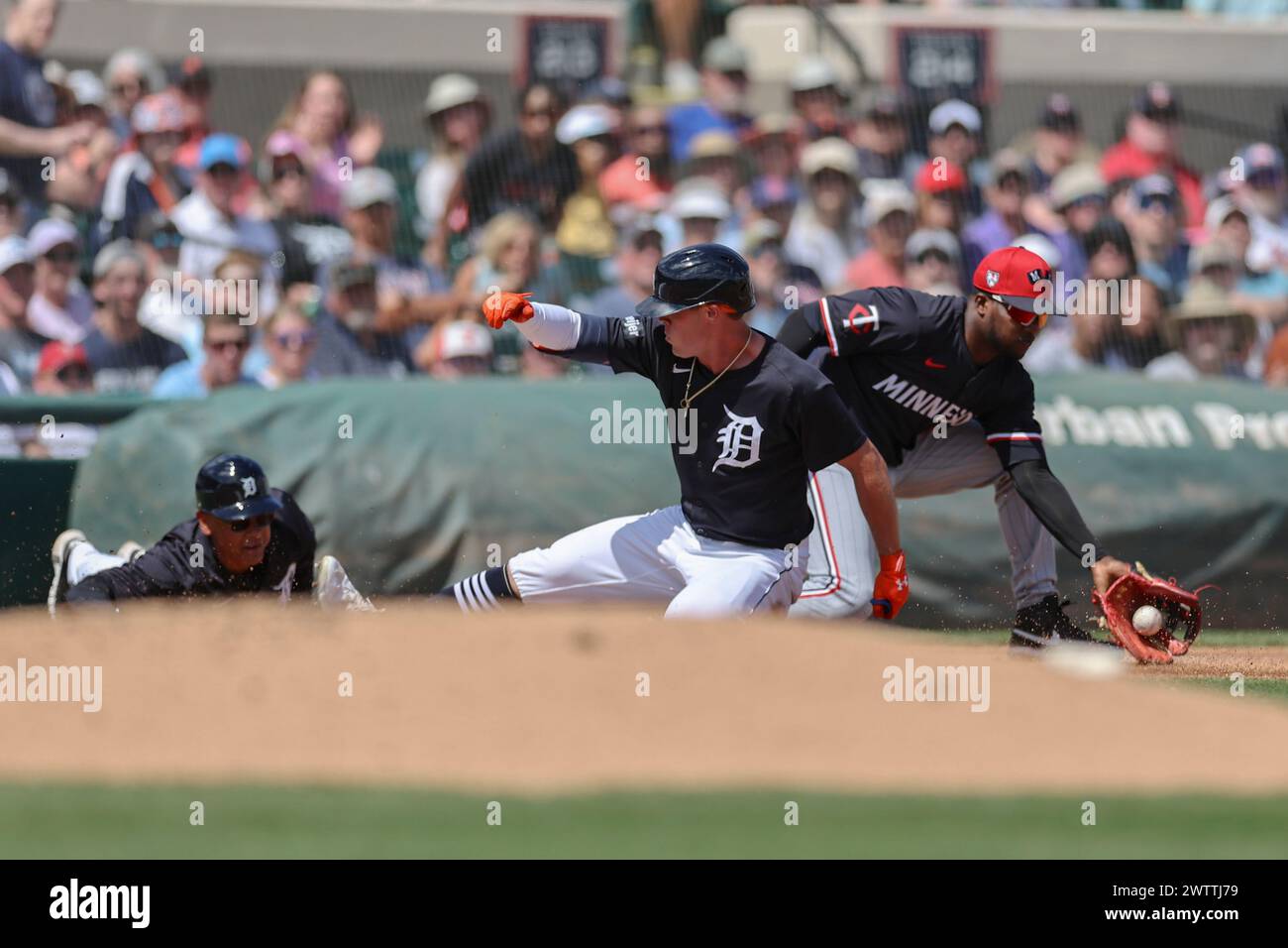 Lakeland FL USA; Detroit Tigers designated hitter Kerry Carpenter (30 ...