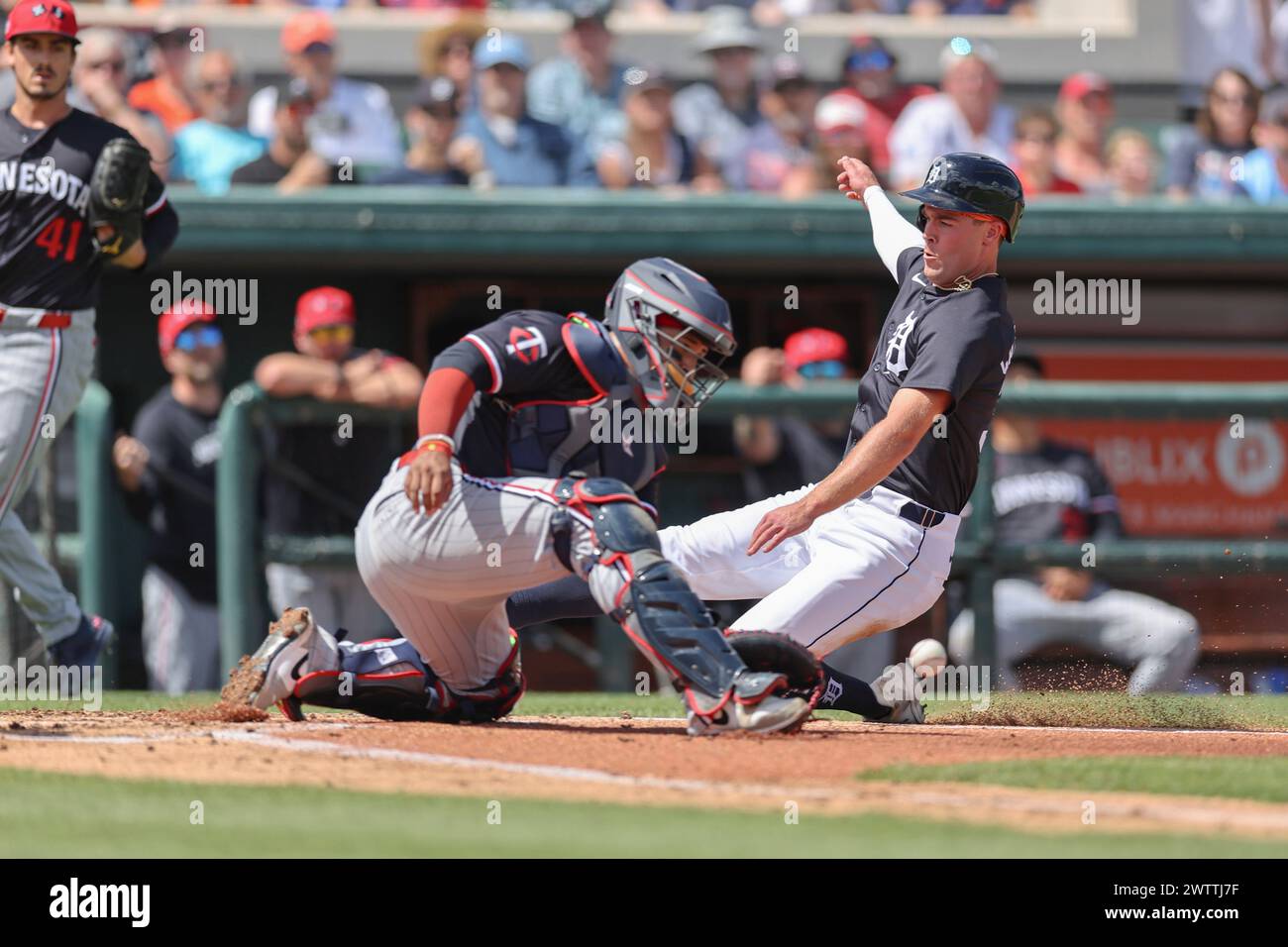 Lakeland FL USA; Detroit Tigers designated hitter Kerry Carpenter (30 ...