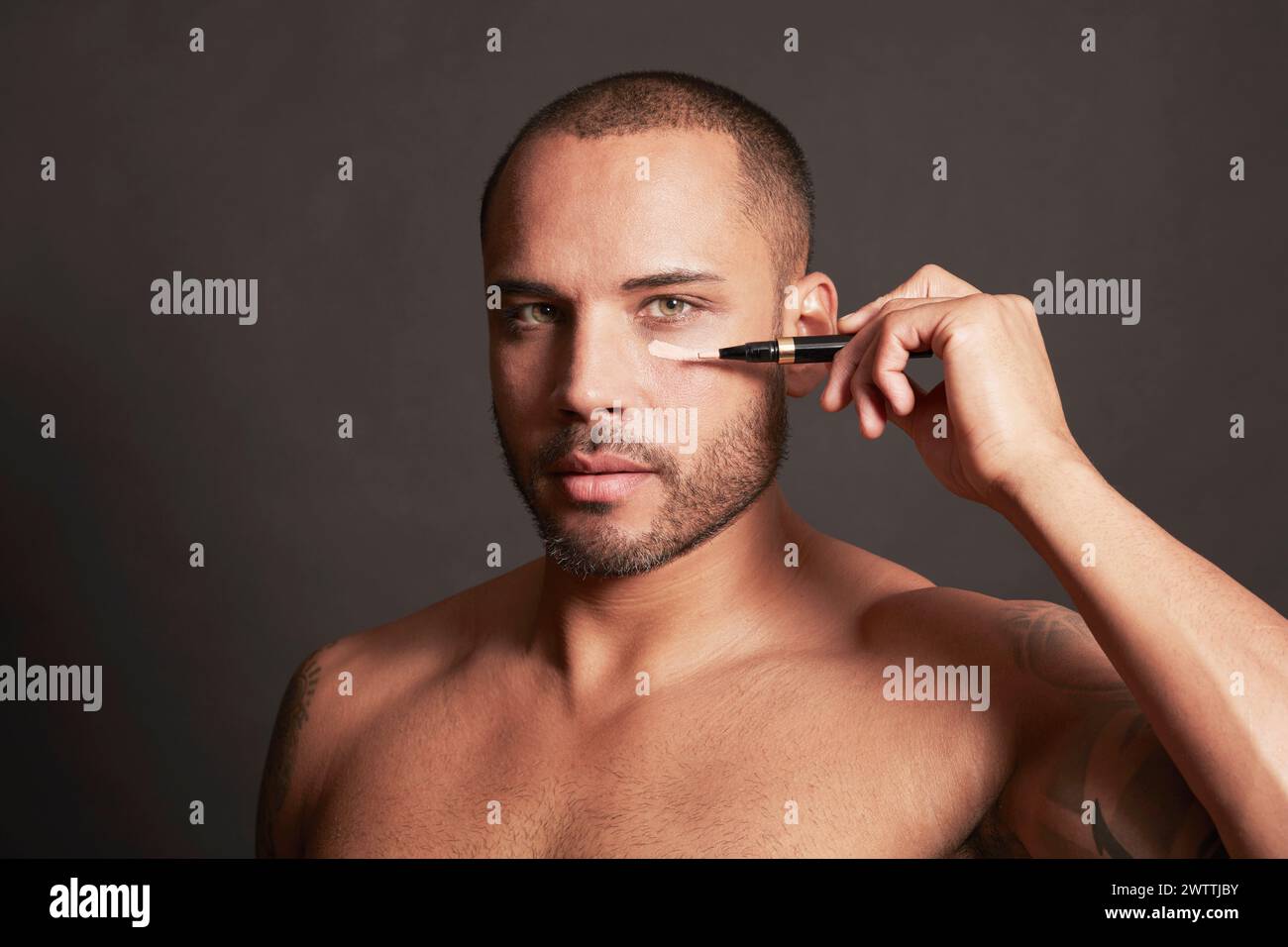 Man foundation face hi-res stock photography and images - Alamy