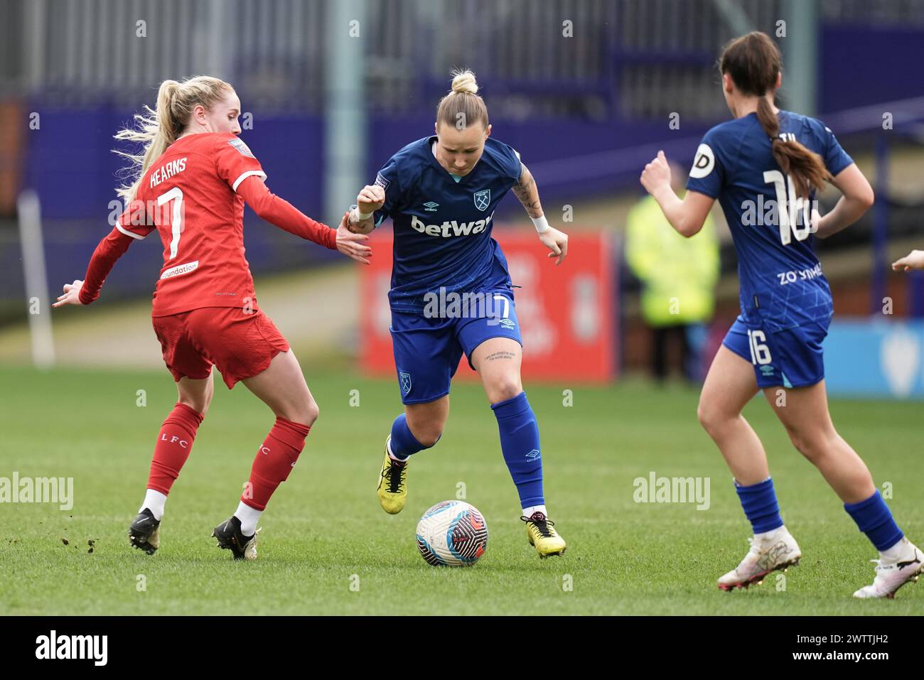 Liverpool FC v West Ham United FC Barclays Womens Super League PRENTON PARK TRANMERE ENGLAND ...