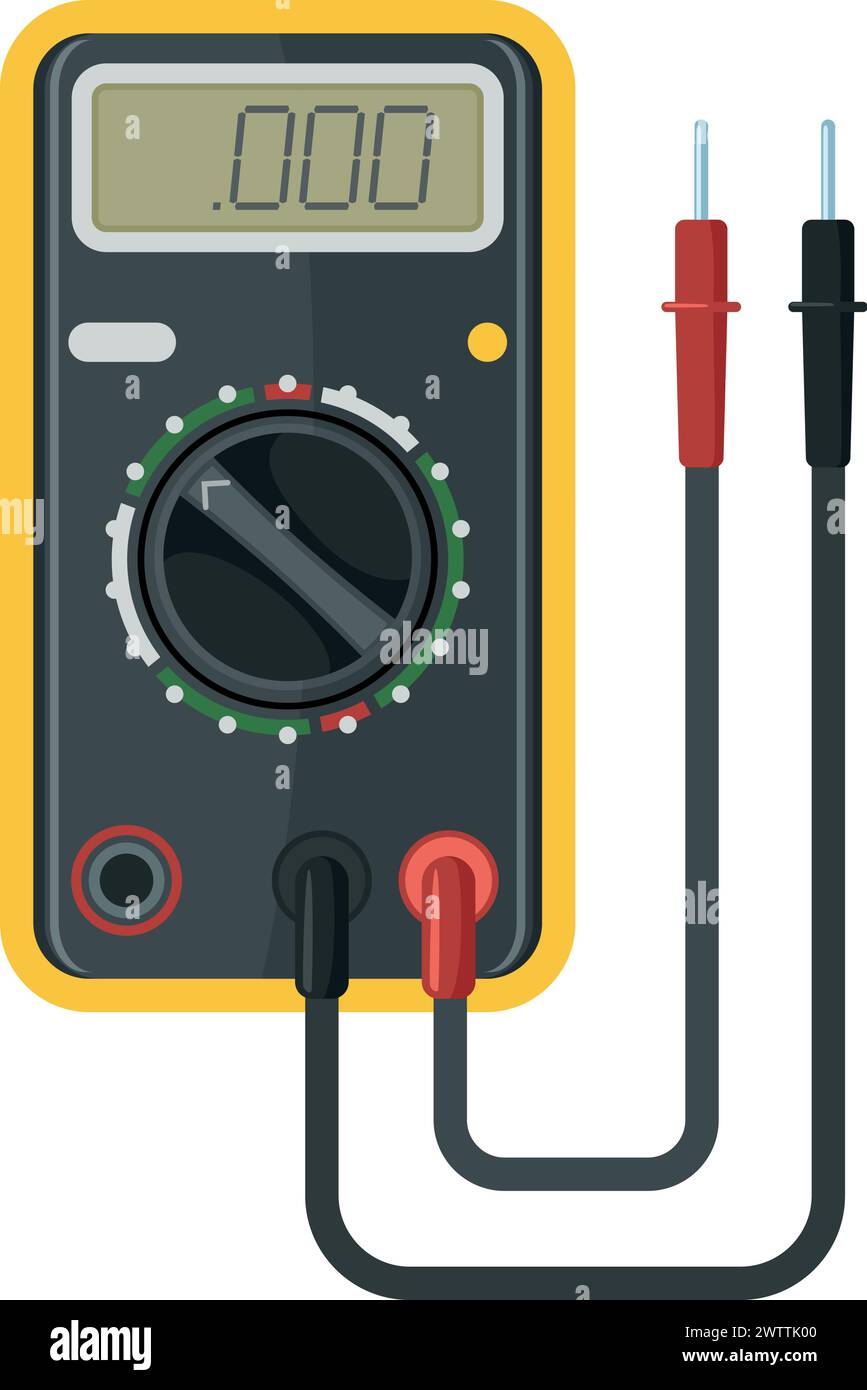 Digital multimeter. Electric maintenance tool. Engineer test equipment ...