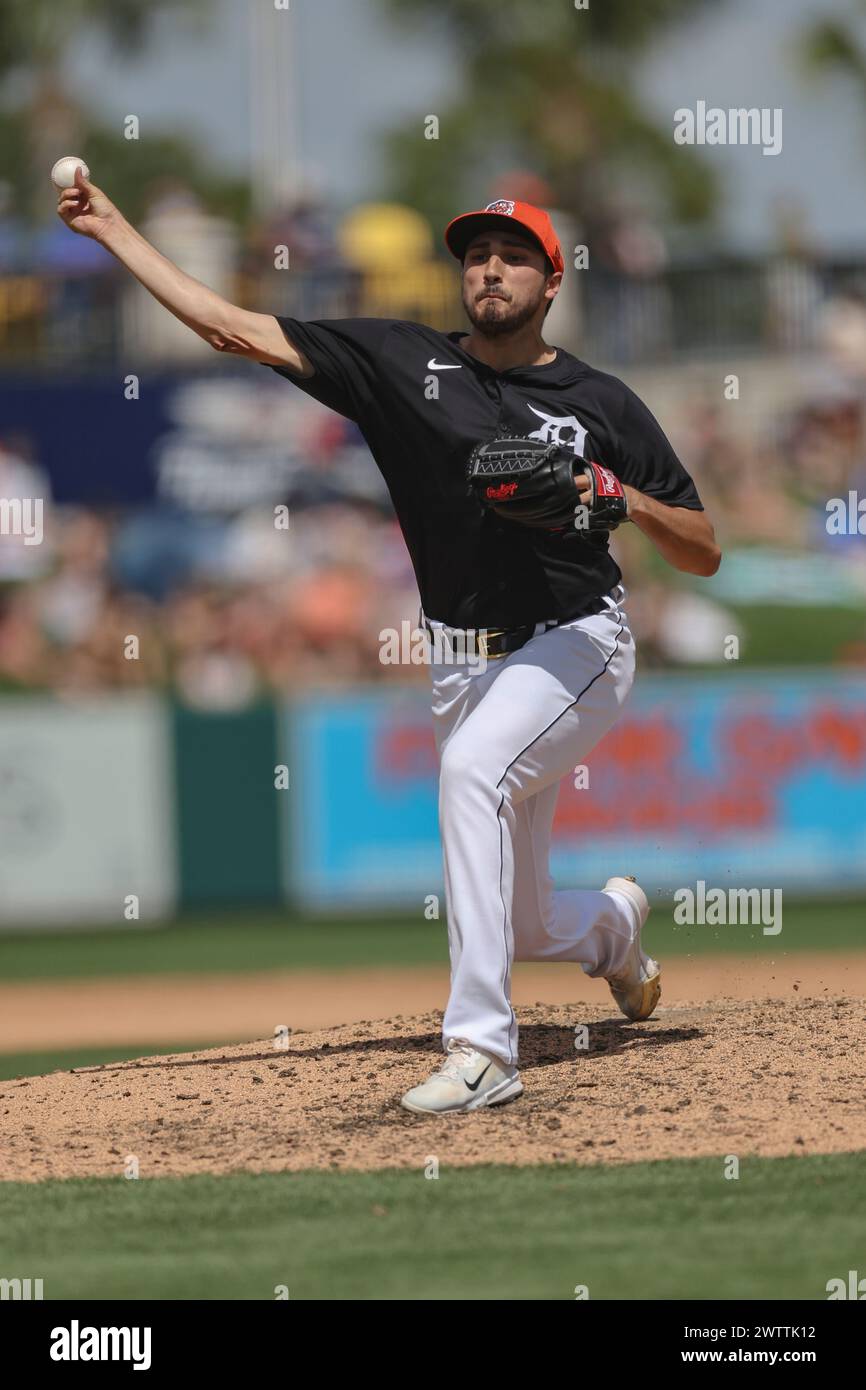 Lakeland, USA. 12th Mar, 2024. Lakeland FL USA; Detroit Tigers starting ...