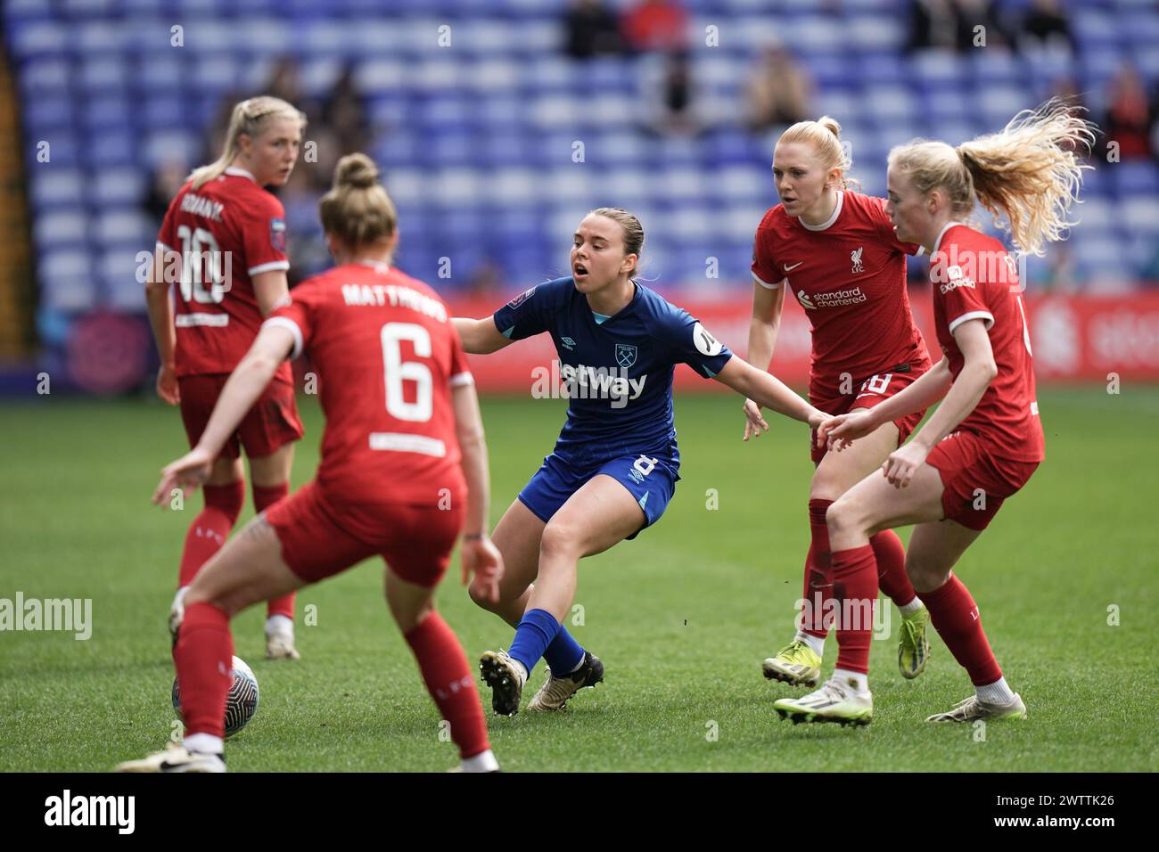 Liverpool FC v West Ham United FC Barclays Womens Super League PRENTON PARK TRANMERE ENGLAND ...