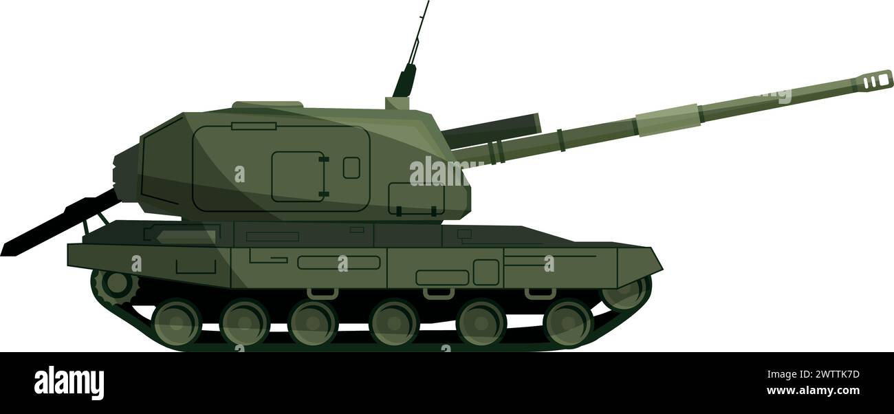 Armored fighting vehicle. Army machine. Military tracked transport ...