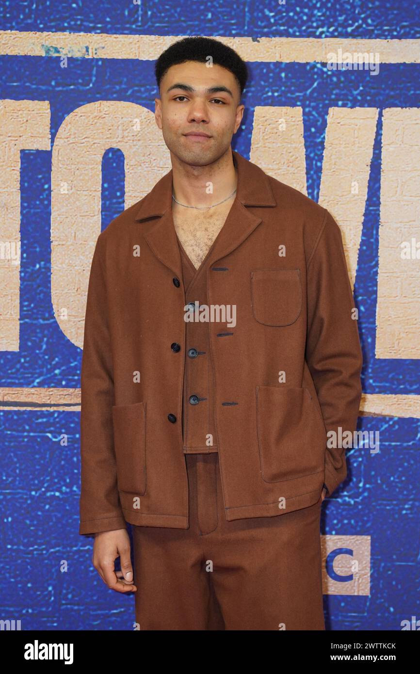 Levi Brown attending a screening of new BBC series This Town, at Birmingham Town Hall. Picture ...
