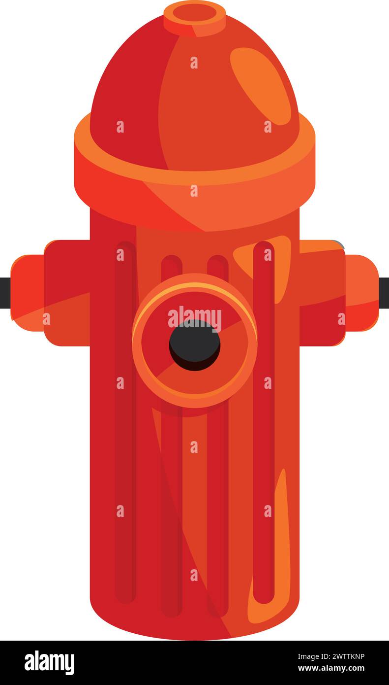 Fire hydrant cartoon icon. Water street safety Stock Vector Image & Art ...