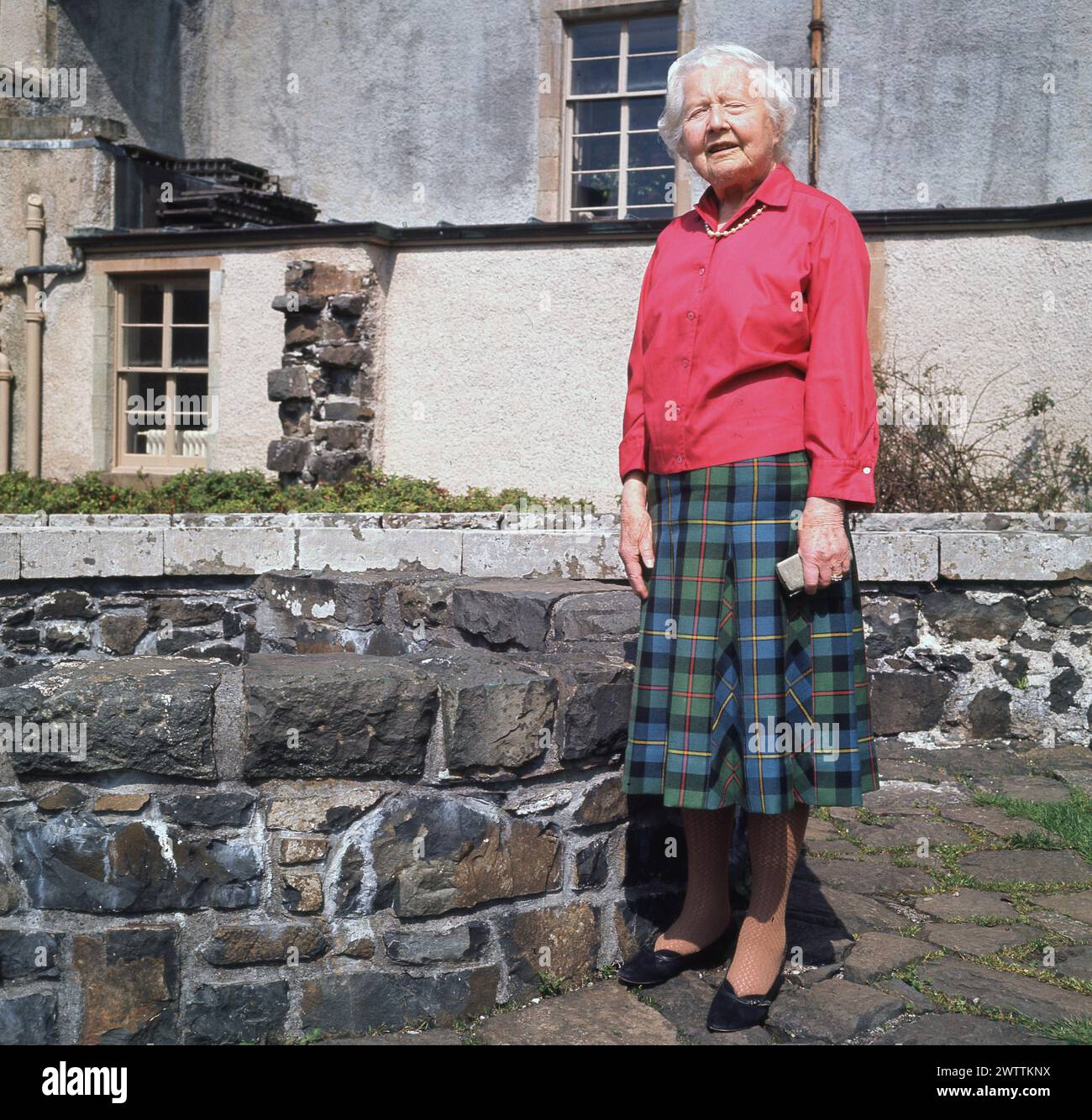 1960s, historical, standing outside, Dame Flora MacLeod of MacLeod at ...