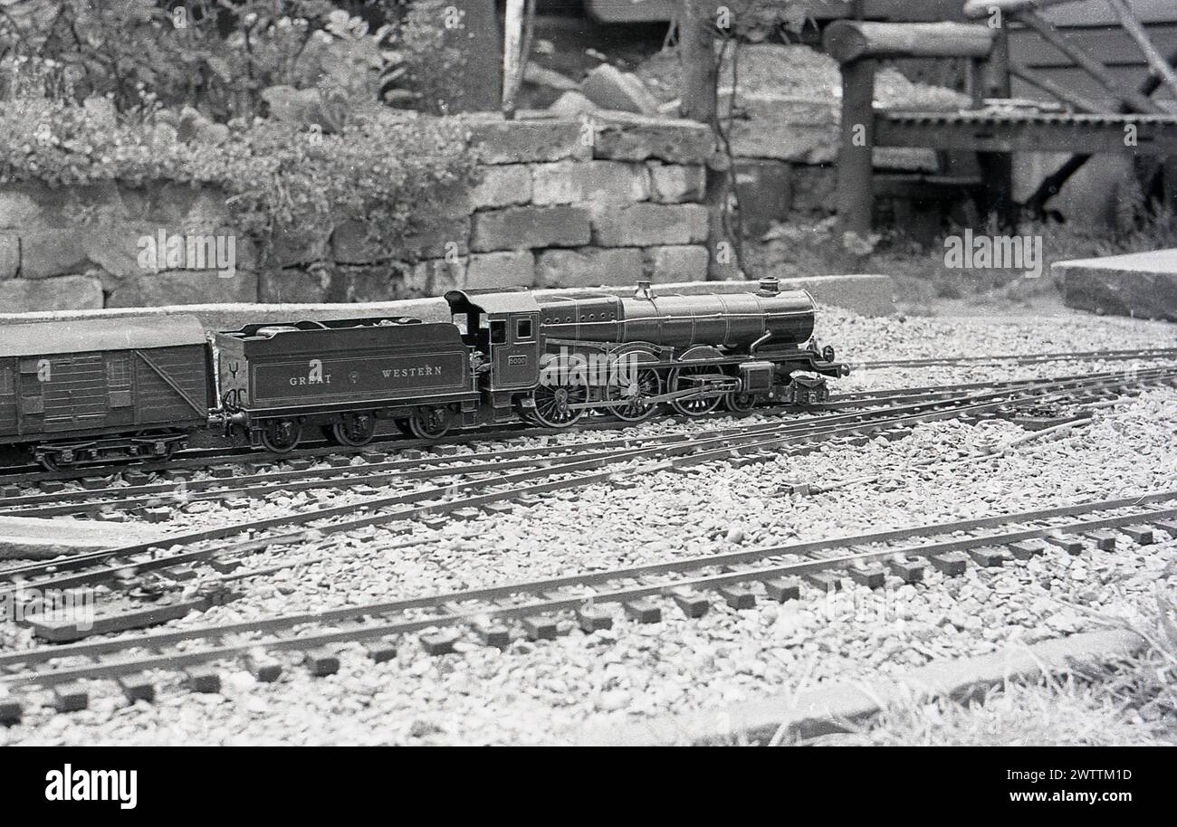 1970s, historical, model railway, model of Great Western 5000 ...