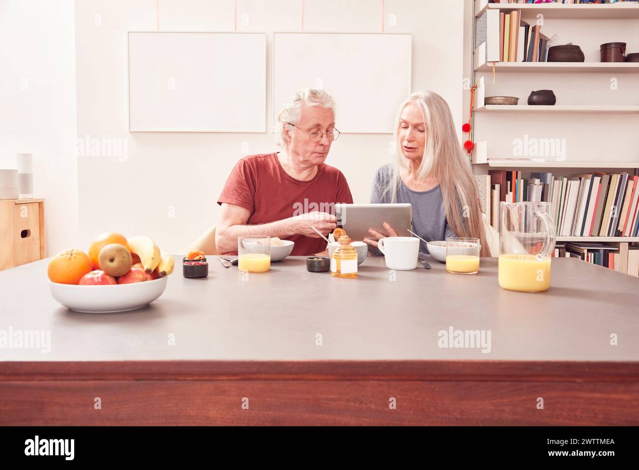 Elderly morning routine hi-res stock photography and images - Alamy