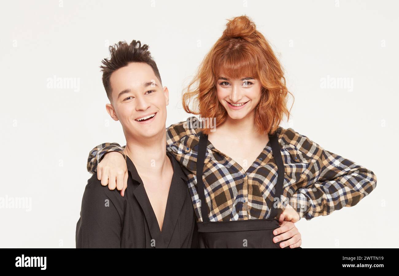 Two stylish hi-res stock photography and images - Alamy