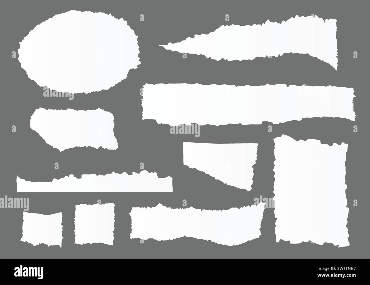 Ripped and cutout paper, jagged trip sticker piece. Black shape with ...