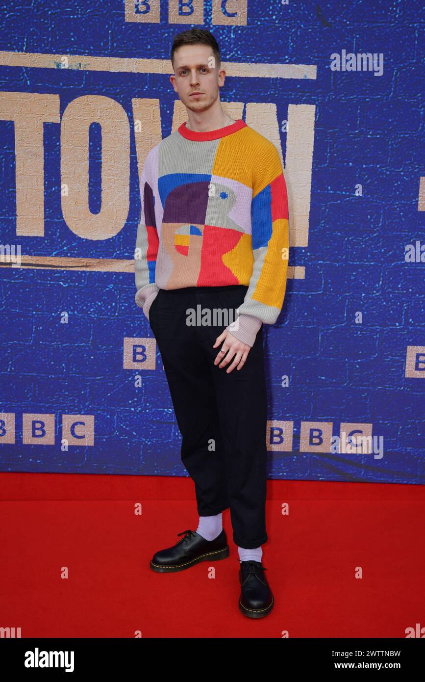 George Somner attending a screening of new BBC series This Town, at ...
