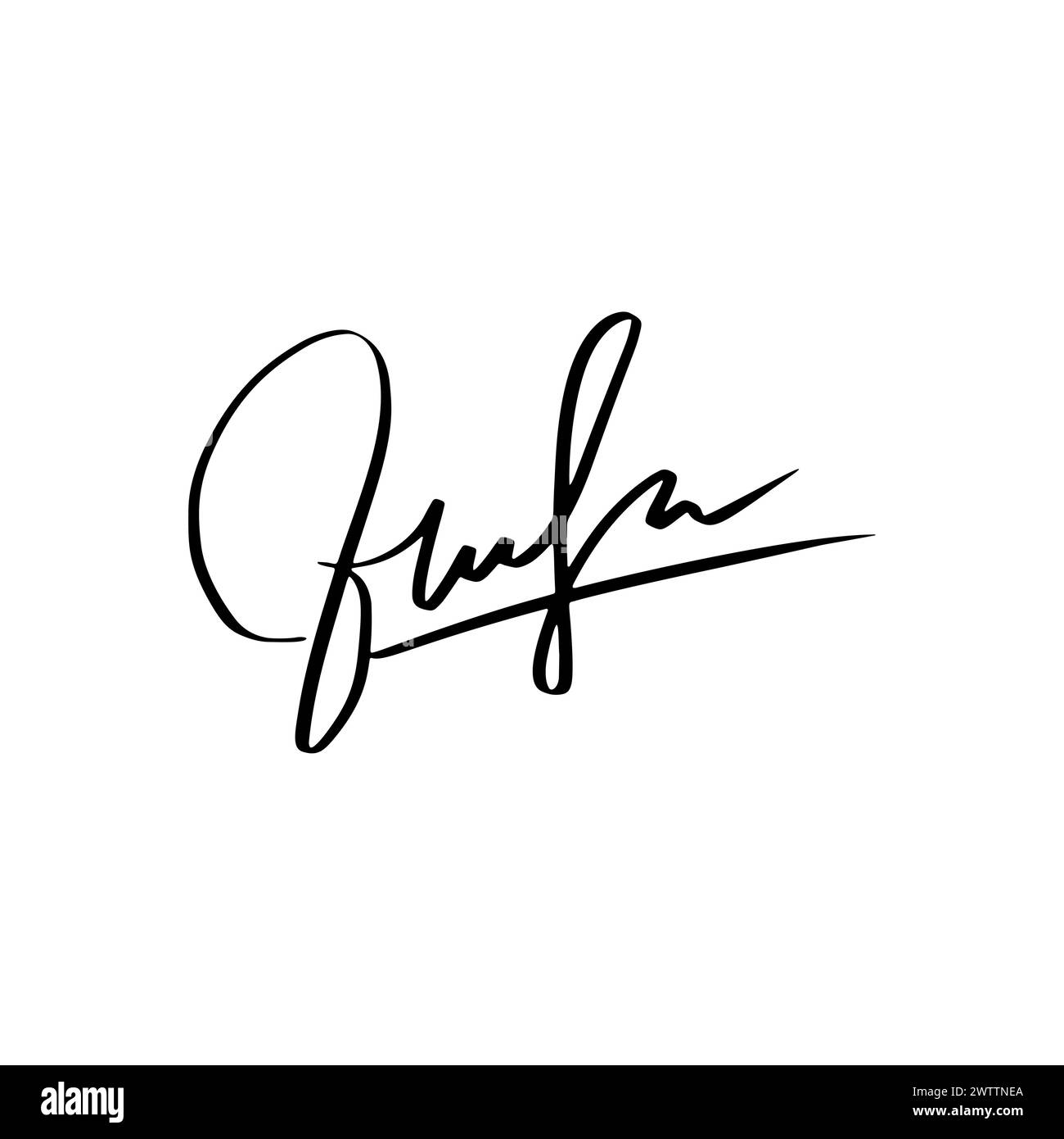 Handwriting Autograph set. Personal fictitious signature calligraphy ...