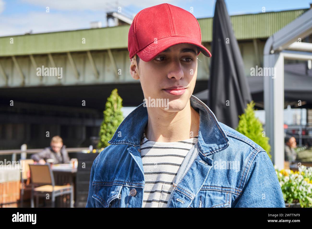 Young male cap hi-res stock photography and images - Alamy