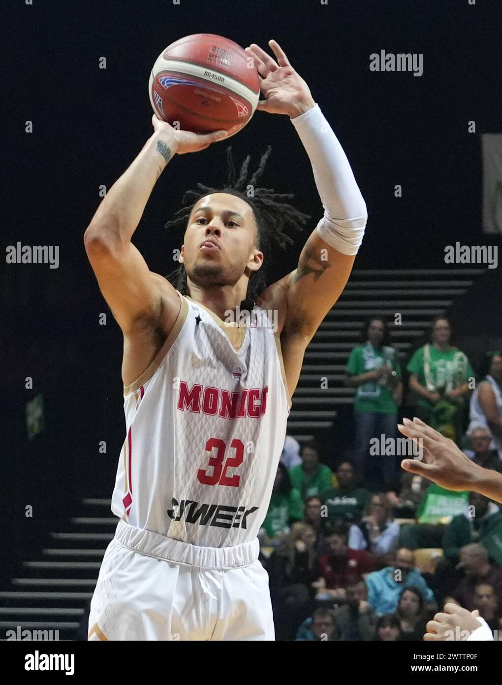 Matthew Strazel OF AS Monaco during the French Cup, Top 8 Arena Loire ...