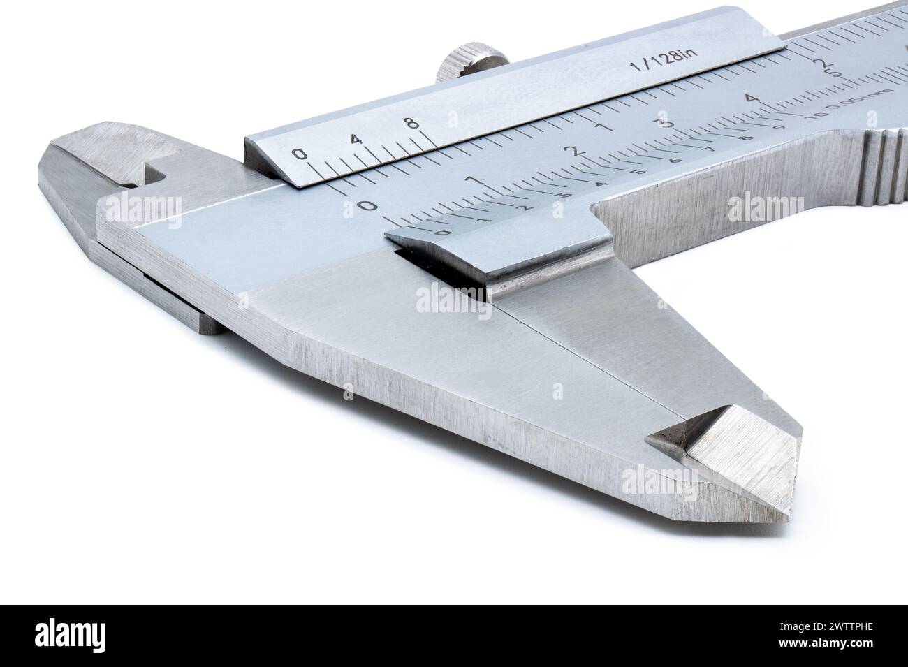 single caliper isolated on white background measuring tool Stock Photo ...
