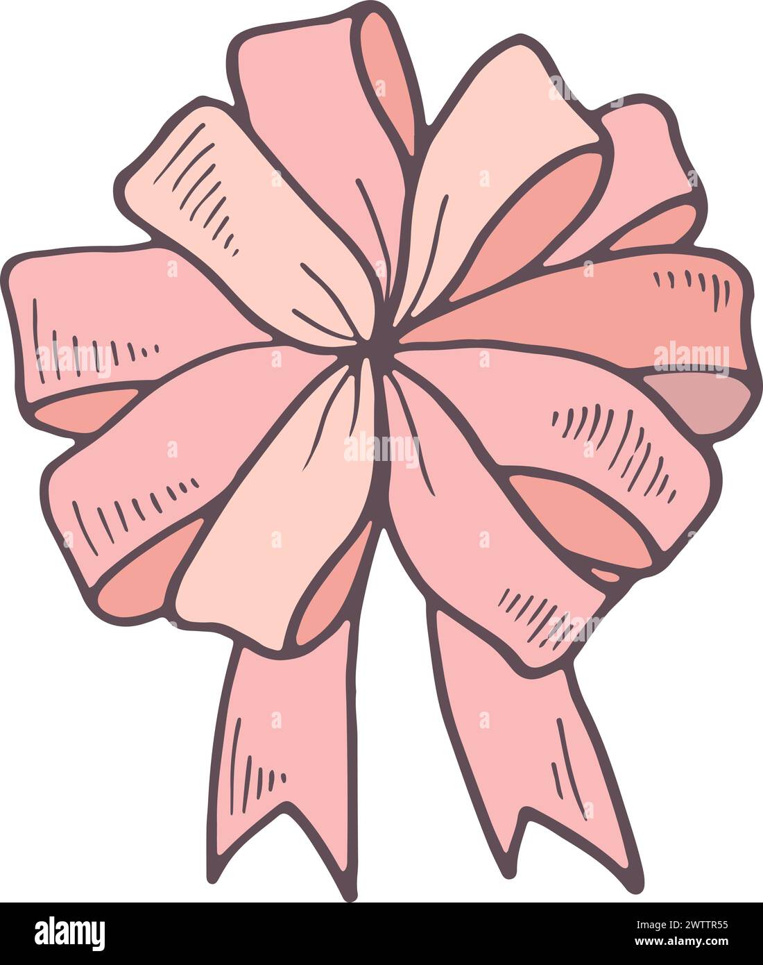 Ribbon design drawing Cut Out Stock Images & Pictures - Alamy