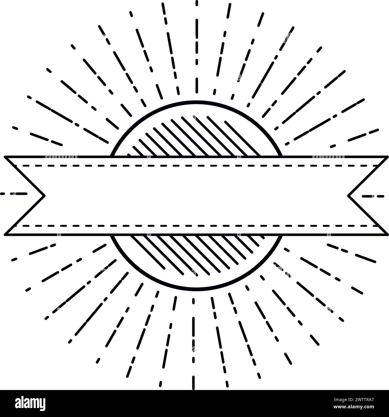 Classic label banner with retro burst. Vinatge stamp Stock Vector Image ...