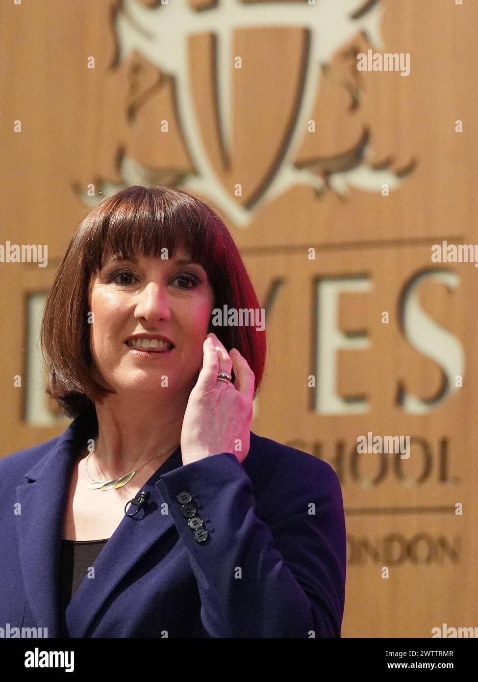 Shadow chancellor Rachel Reeves gives a speech at the Mais lecture held ...
