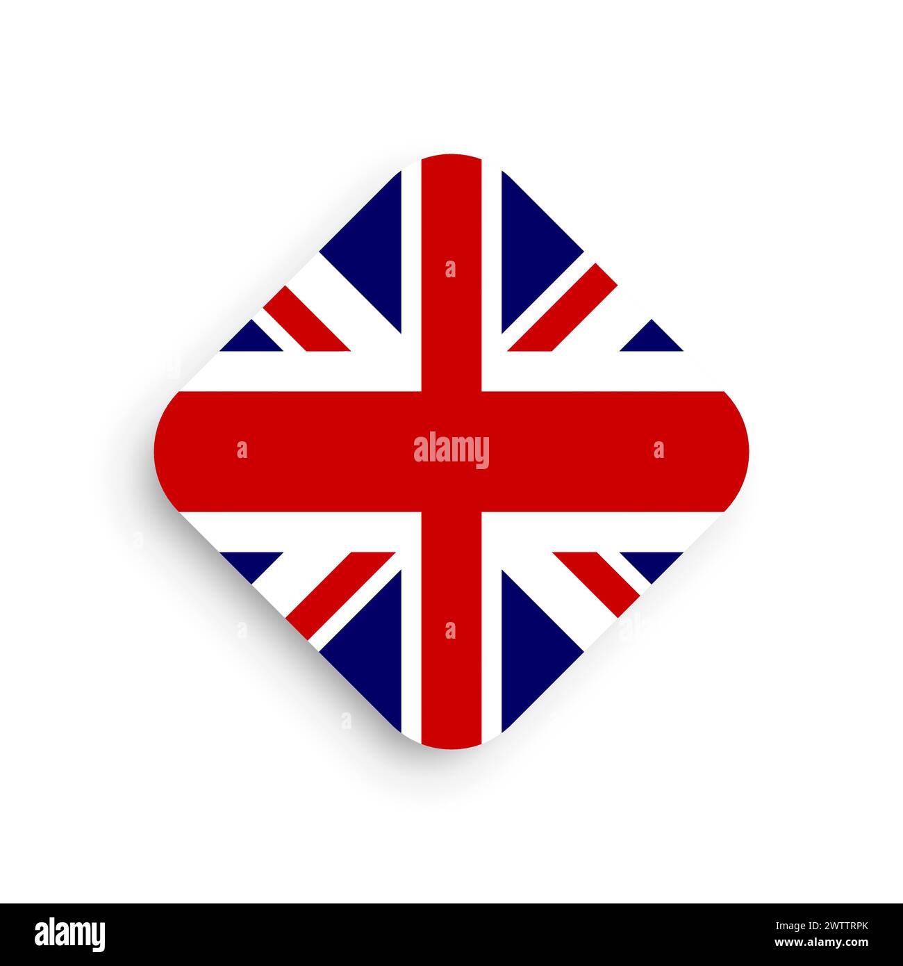 United Kingdom of Great Britain and Northern Ireland flag - rhombus ...