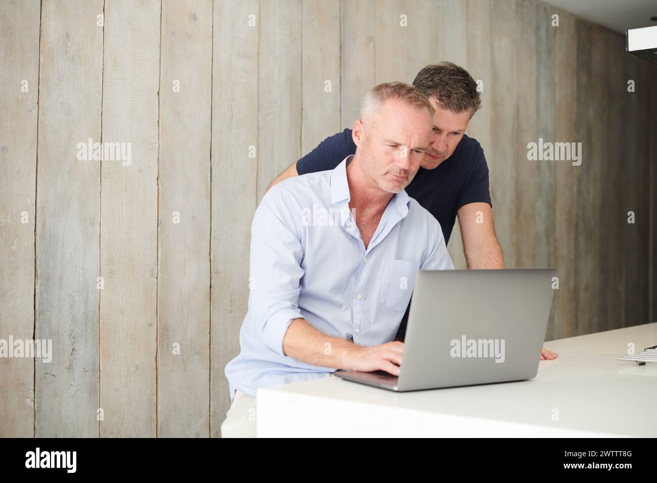 Two men at work together hi-res stock photography and images - Alamy